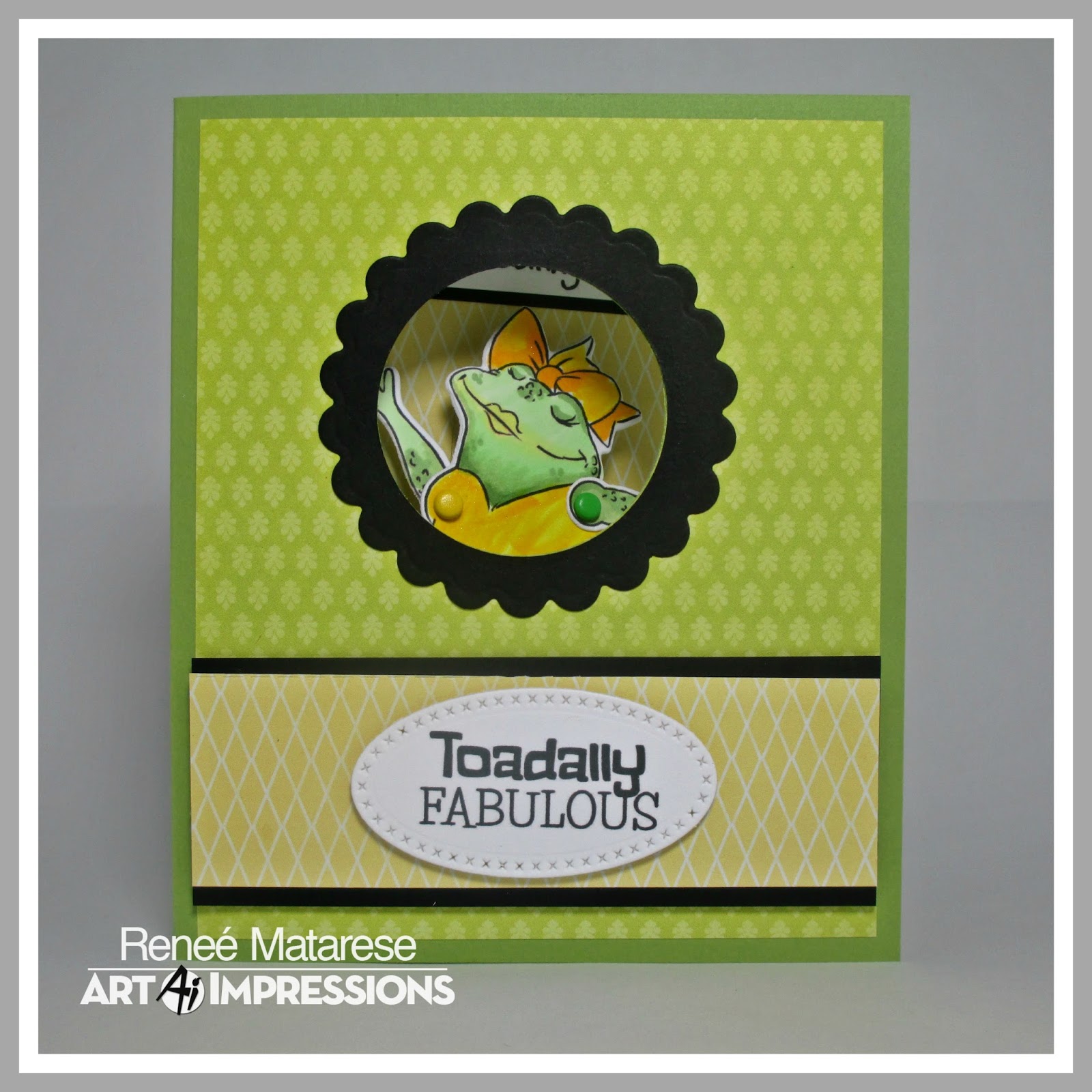 Art Impressions Blog: I find you quite ribbiting! by Reneé Matarese