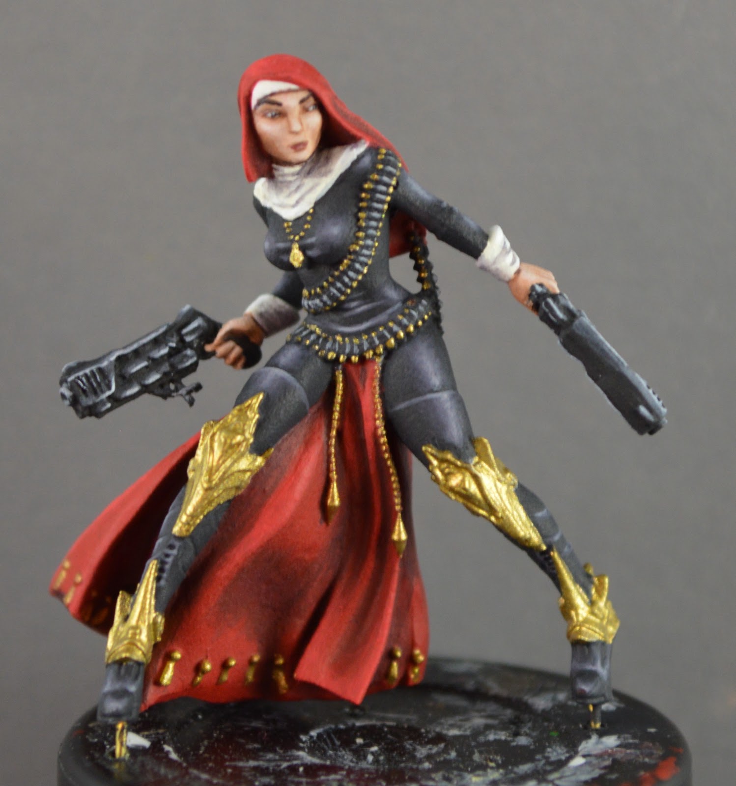 Jen's Mini Painting: Nun: Metal Bits