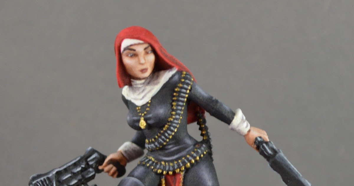 Jen's Mini Painting: Nun: Metal Bits