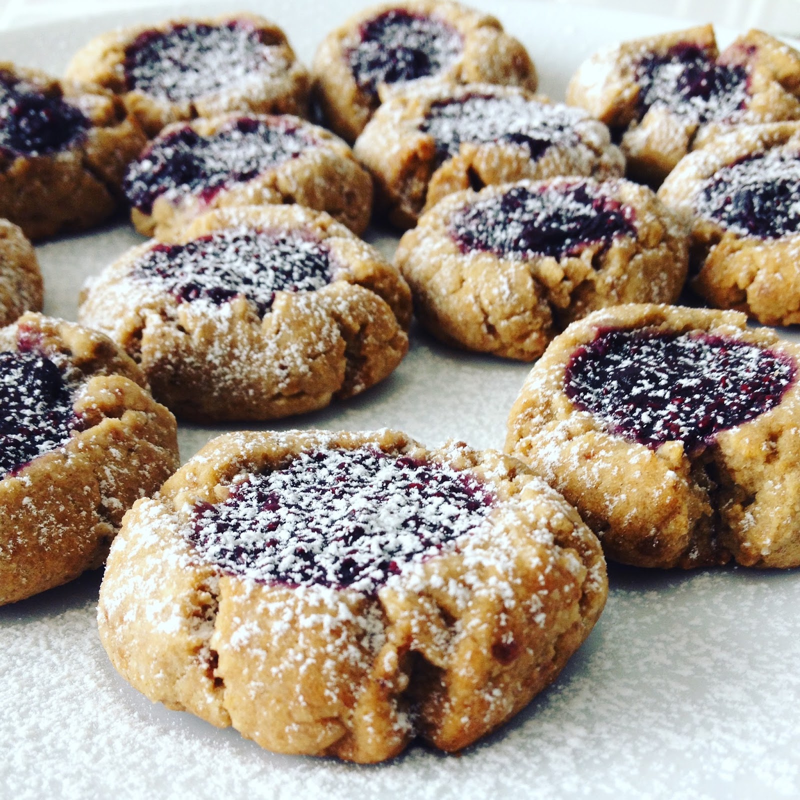 Hope For Healing: Berry Chia Jam Thumbprint Cookies