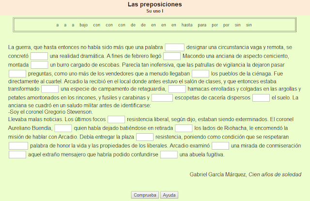 Las TIC en Primaria: PREPOSICIONES Y CONJUNCIONES