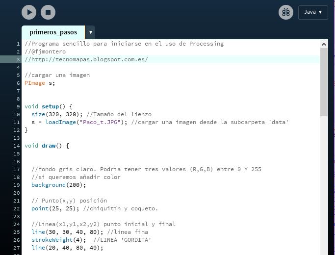 Estoy en ello...: Processing. Primeros pasos. Funciones básicas de dibujo #tecnoprograbótica #3ESO