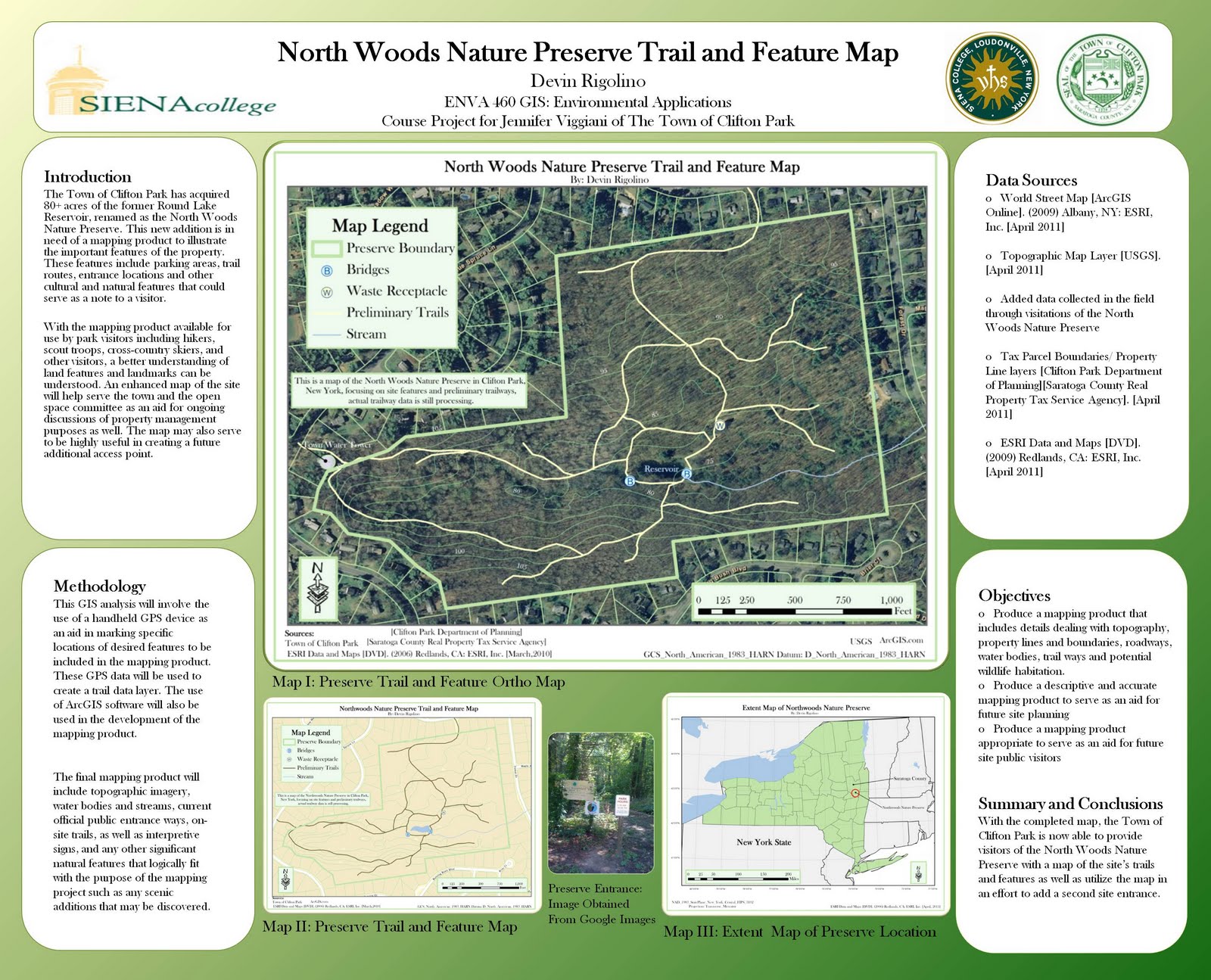 North Woods Nature Preserve Mapping Project- 2011