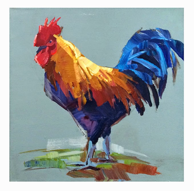 Patti Mollica - Paint Whatever, Whenever : Rooster Painting Demonstrations