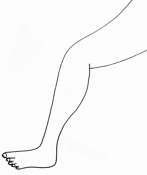 Dibujo De Una Pierna Para Colorear Imagui