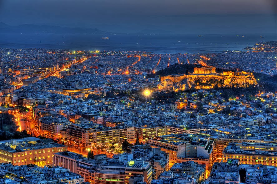 Athens by night. : r/greece