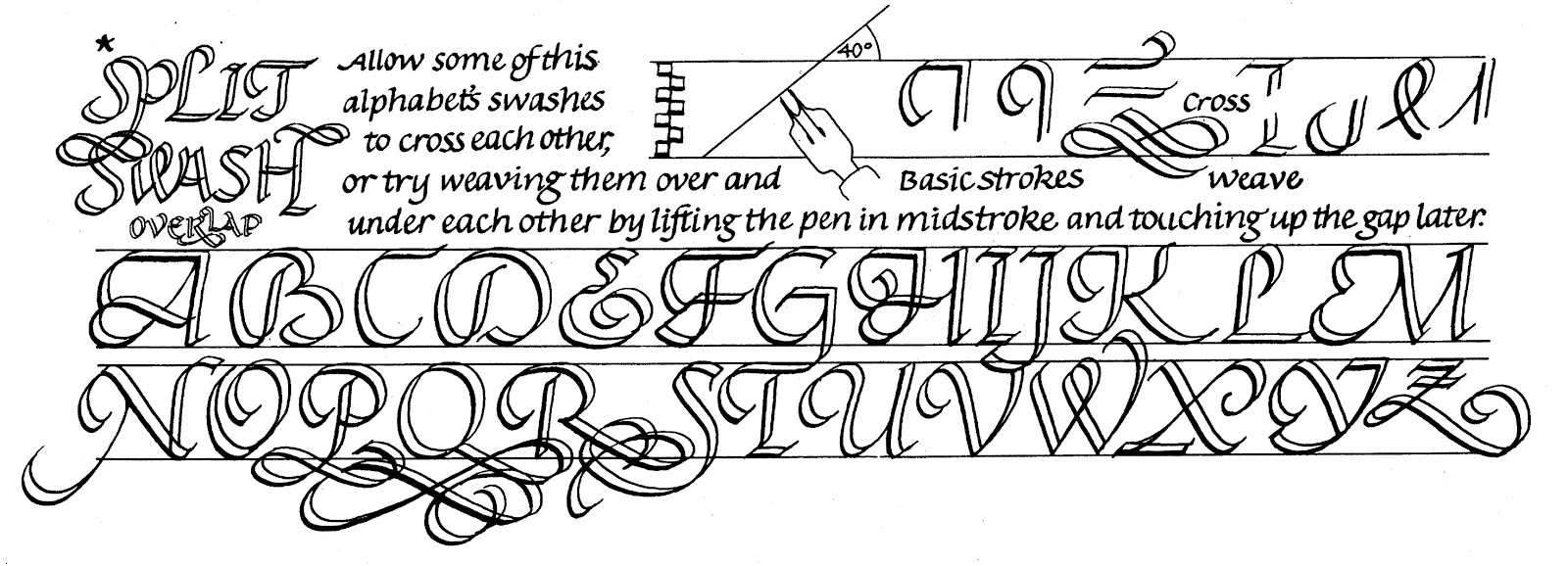 Margaret Shepherd: Calligraphy Blog: 86: Split Swash Capitals