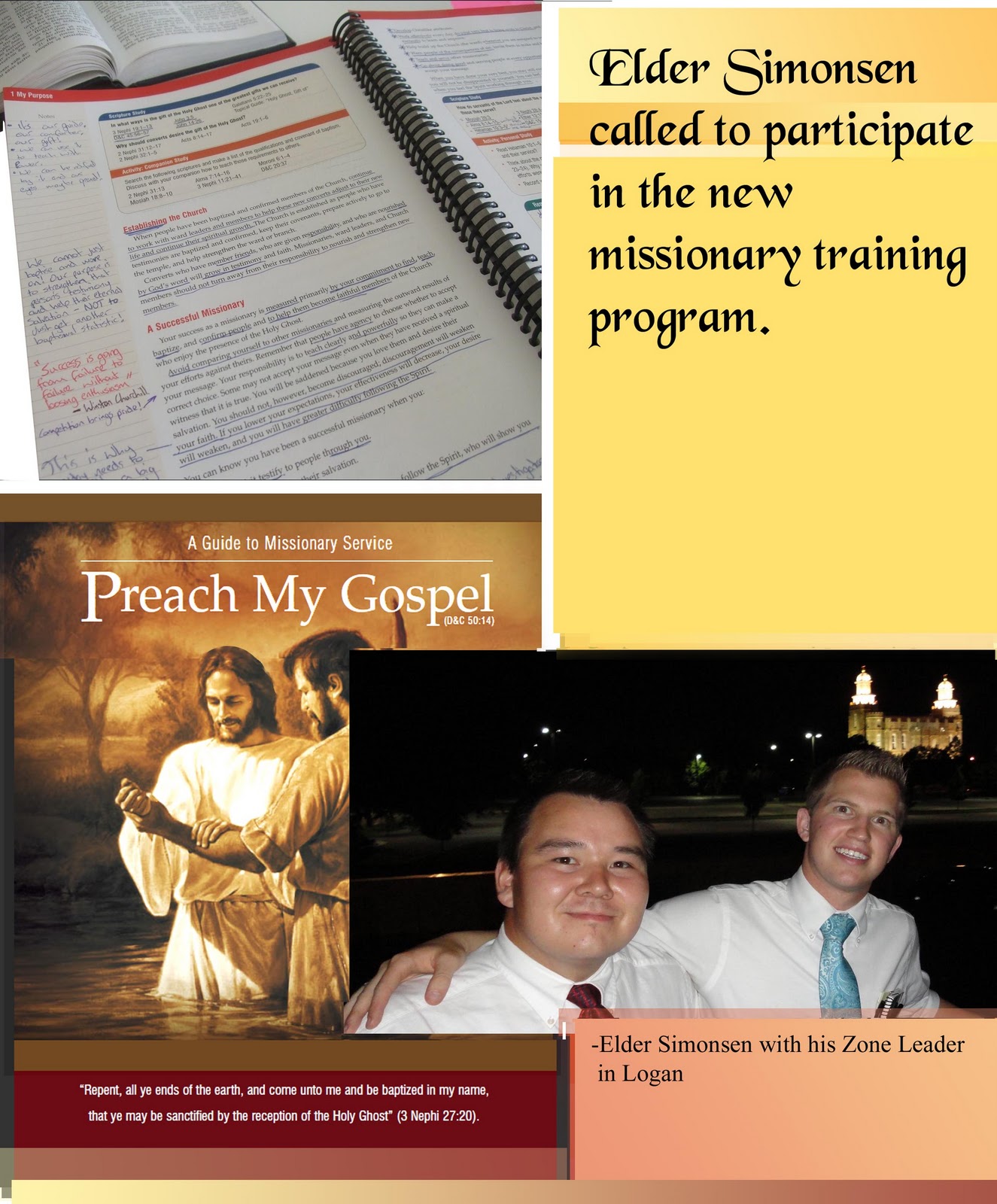 Elder JJ Simonsen: Elder Simonsen- Just completed his first year in the ...