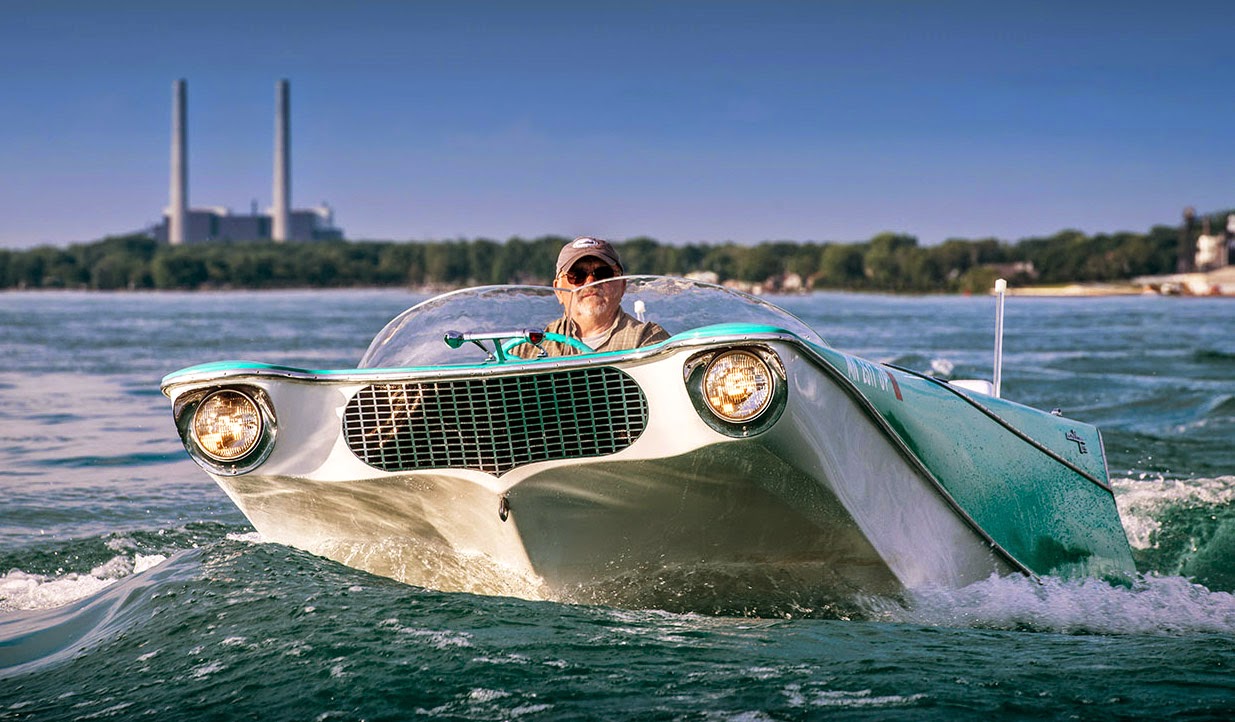 Just A Car Guy: the Car Aqua, what a car looking boat! 1959 Car Aqua ...