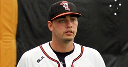 Australian Custom Baseball Cards: Taylor Saucedo - 2017-18 Canberra Cavalry