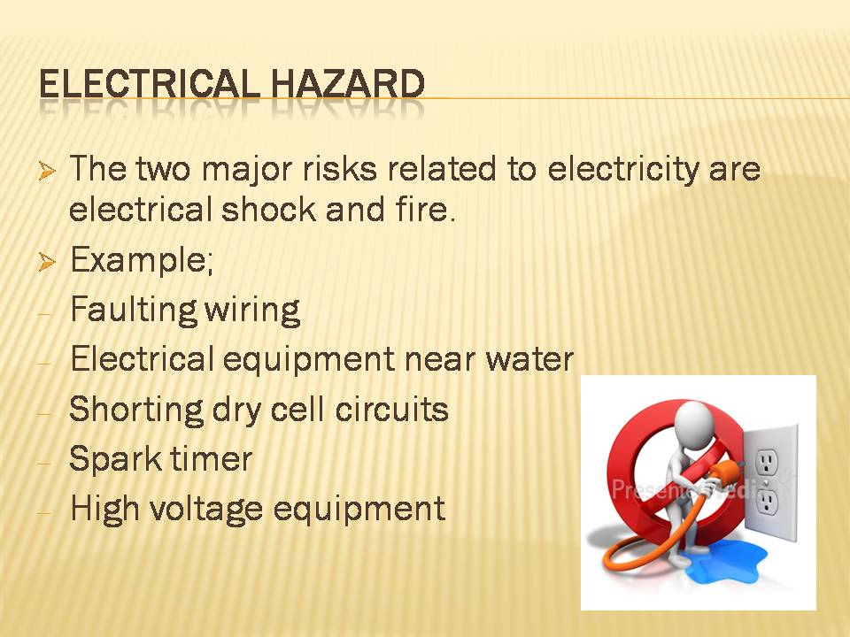 my OSHA course: Physical Hazard