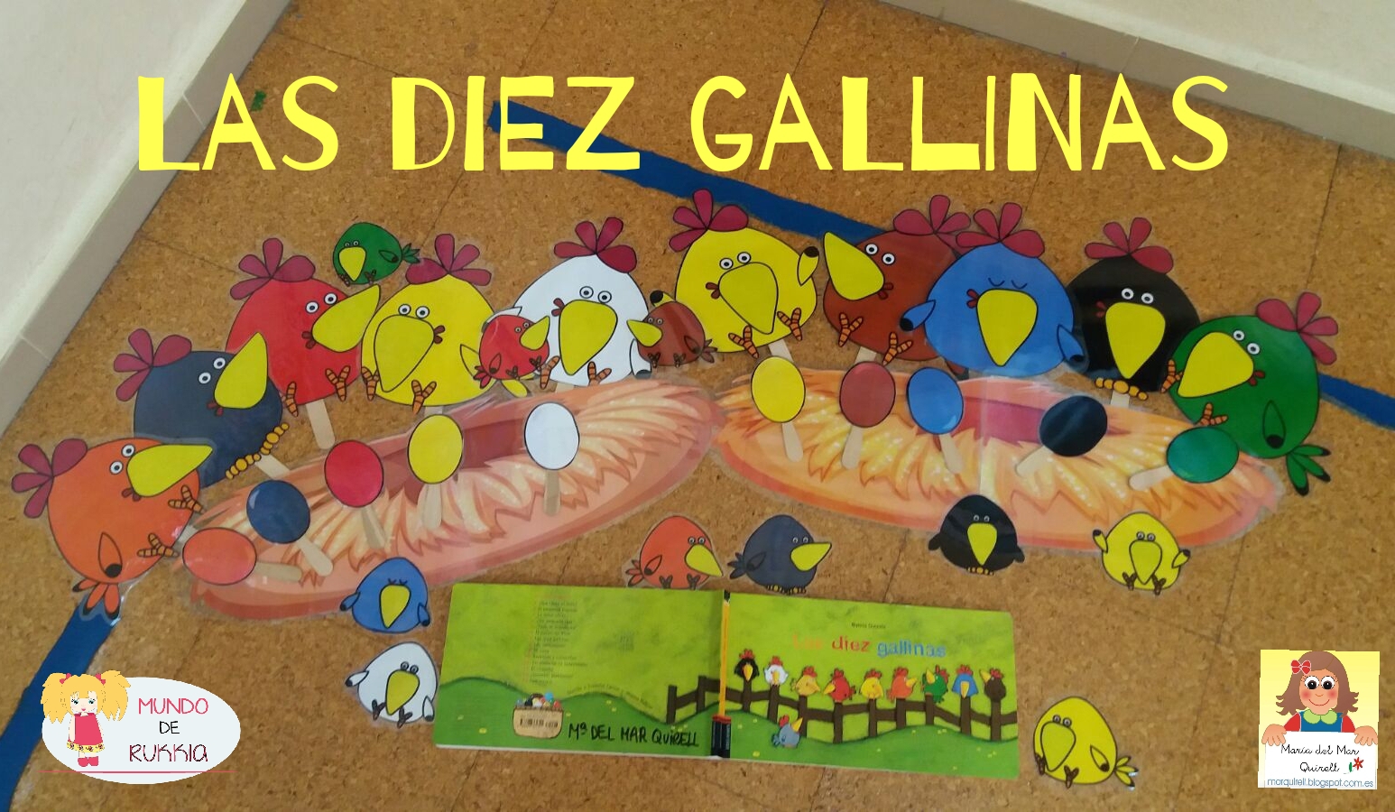 MATEMÁTICAS ABN. CUENTO: LAS 10 GALLINAS. PROYECTO: "LOS PEQUEDERECHOS."