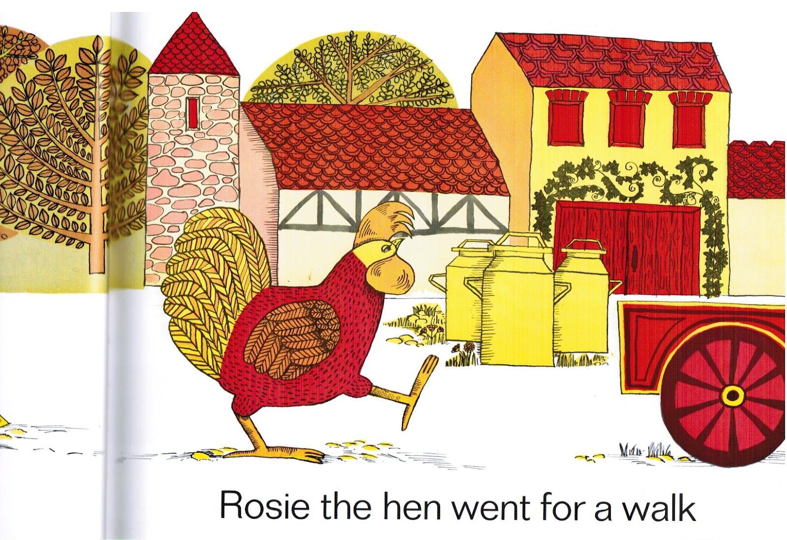 Pictures from an Old Book: "Rosie's Walk" by Pat Hutchins (Random House ...
