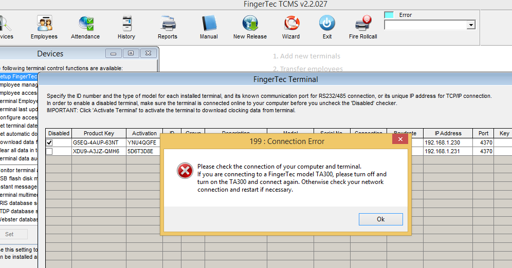 Understand How To Troubleshoot Connection Error When Using TCP/IP | FingerTec Technical Blog
