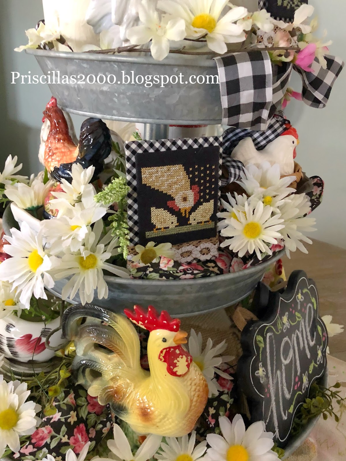 Priscillas: A Tray Full Of Chickens and Daisies