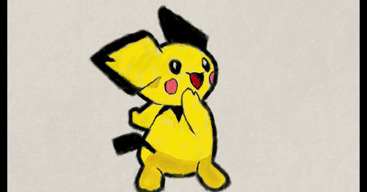 Lets Play With ChibiKage Gaming: Old Pichu Artwork I Made A Few Years Ago