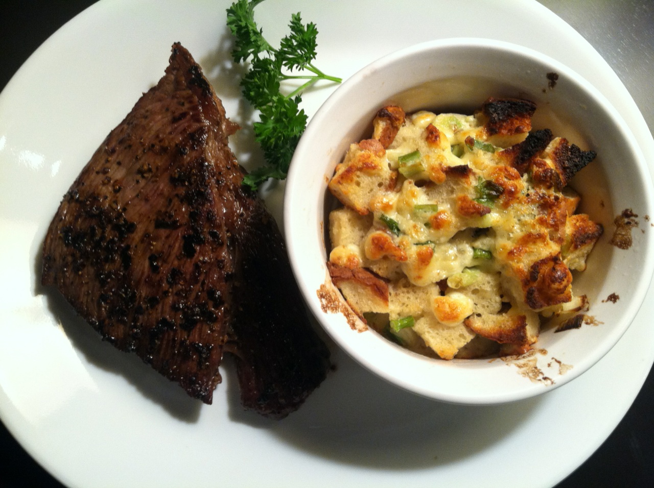 Bright Bold and Beautiful: Blue Cheese Bread Pudding