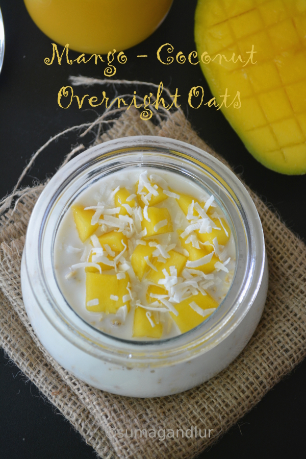 Veggie Platter: Mango - Coconut Overnight Oats