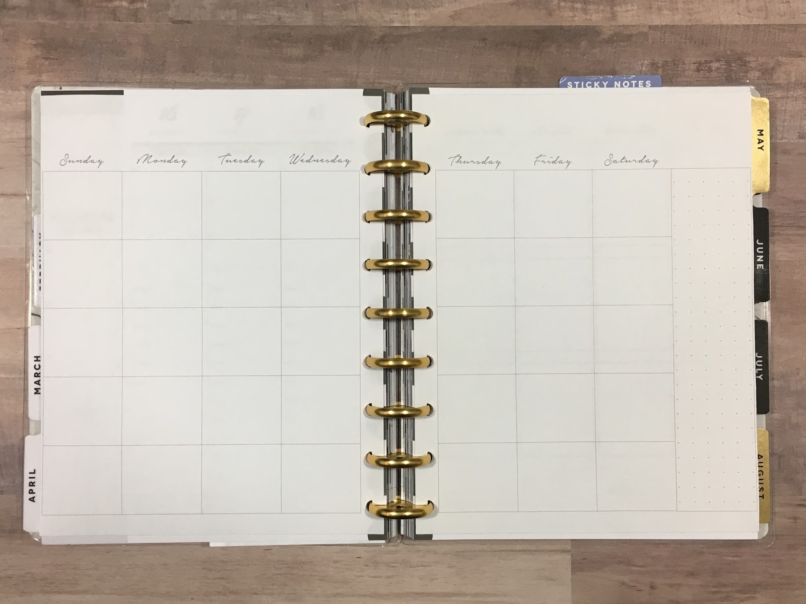 Free Planner Printable - Monthly Inserts - Ring/Discbound Printable | 3 ...