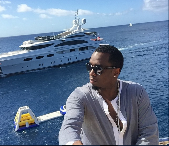 P. Diddy Turns Santa Claus As He Celebrates Christmas On His $72M Yacht ...