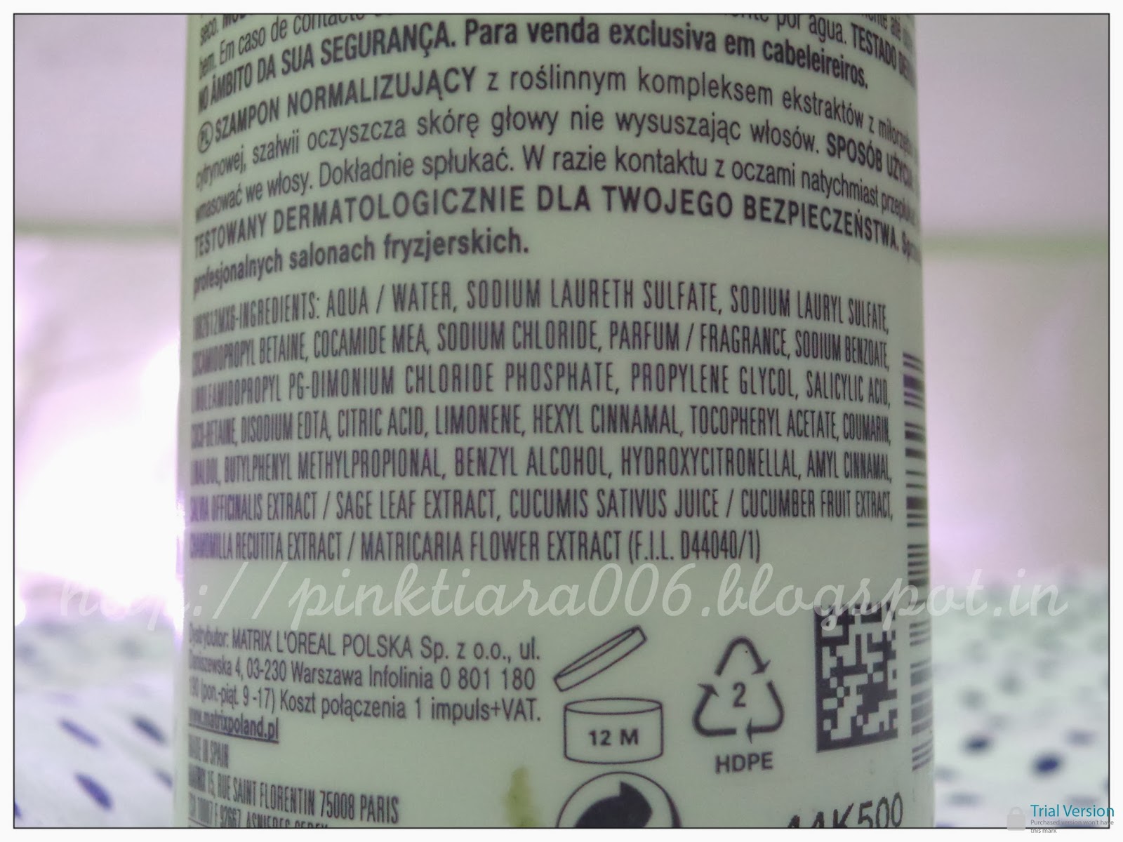 Pink Tiara: Matrix Biolage Normalizing Shampoo Review (Best Shampoo for ...