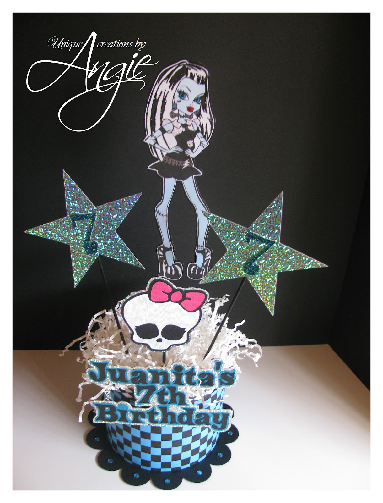 SCRAPPIN MEMORIES: monster high bday centerpieces