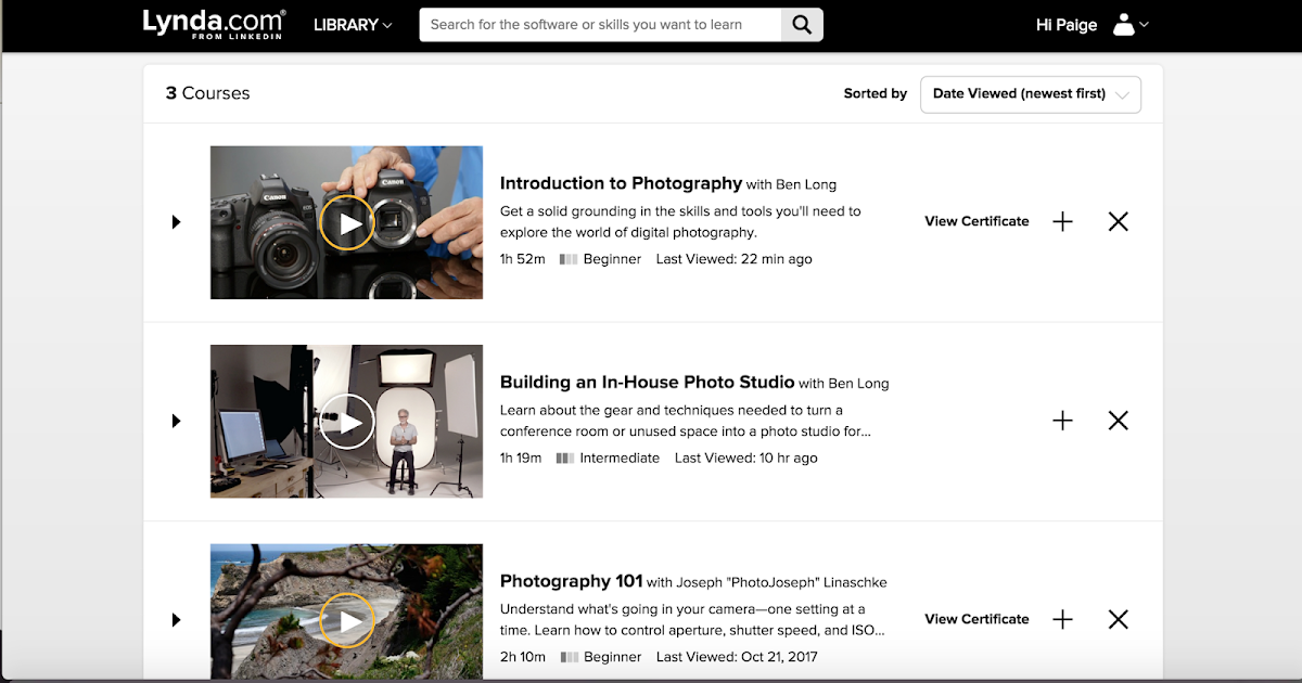 ILP Participation: Lynda Tutorial