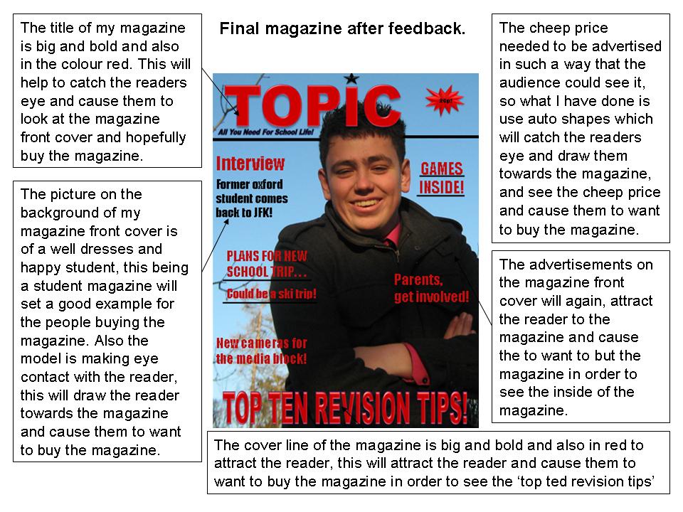 MatthewArcherMediaBlog: Annotated magazine front cover and contents page MatthewArcherMediaBlog: Annotated magazine front cover and contents page