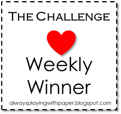 Always Playing with Paper: The Challenge {Weekly Winner}