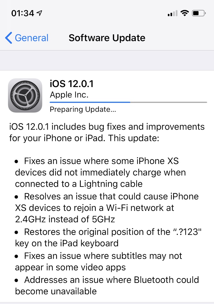 iOS 12.0.1 corrige bug do carregamento do iPhone XS | Aberto até de Madrugada