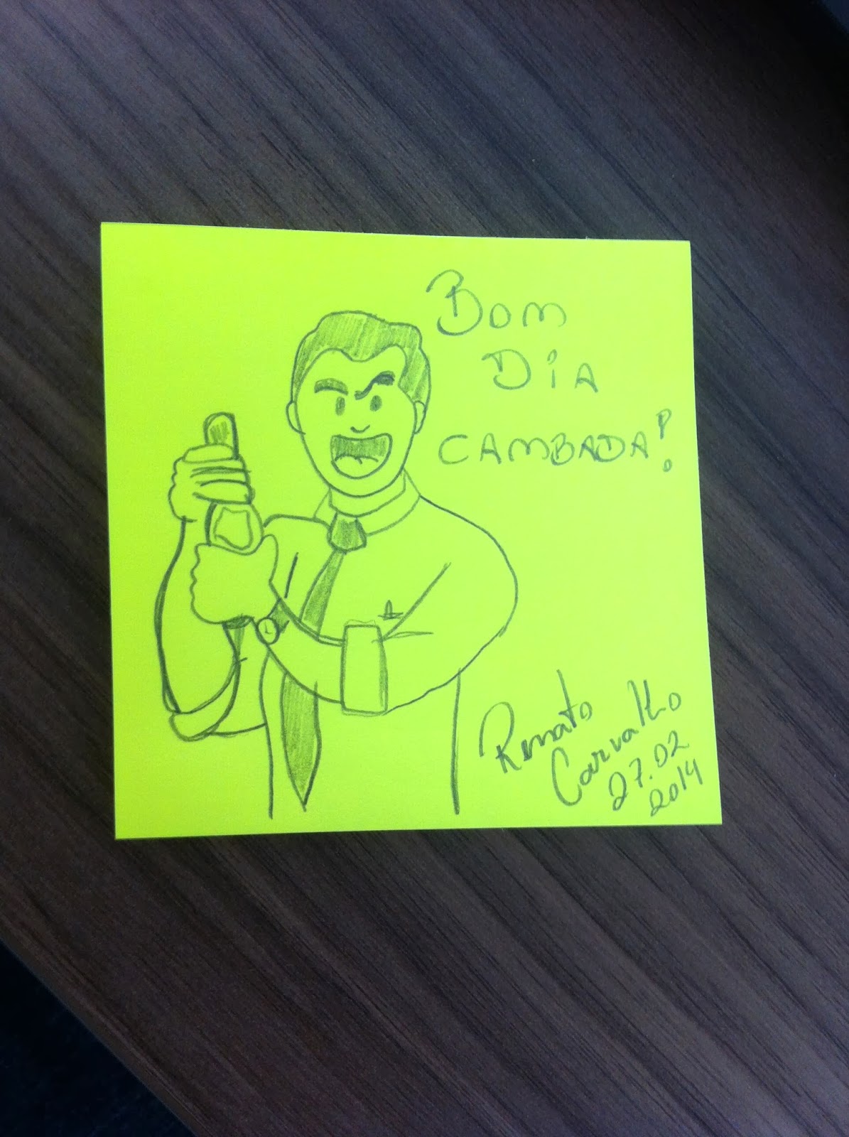 RENATO MONTILLA: MEUS DESENHOS EM POST-IT!