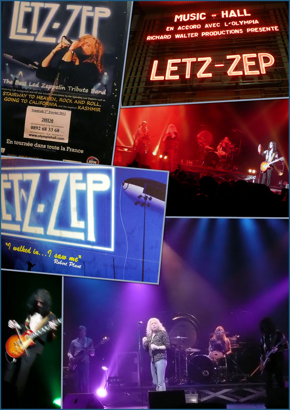 ...COQUELICOTS, COQUILLAGES...et BELLES PAGES !: Letz Zep en concert ...