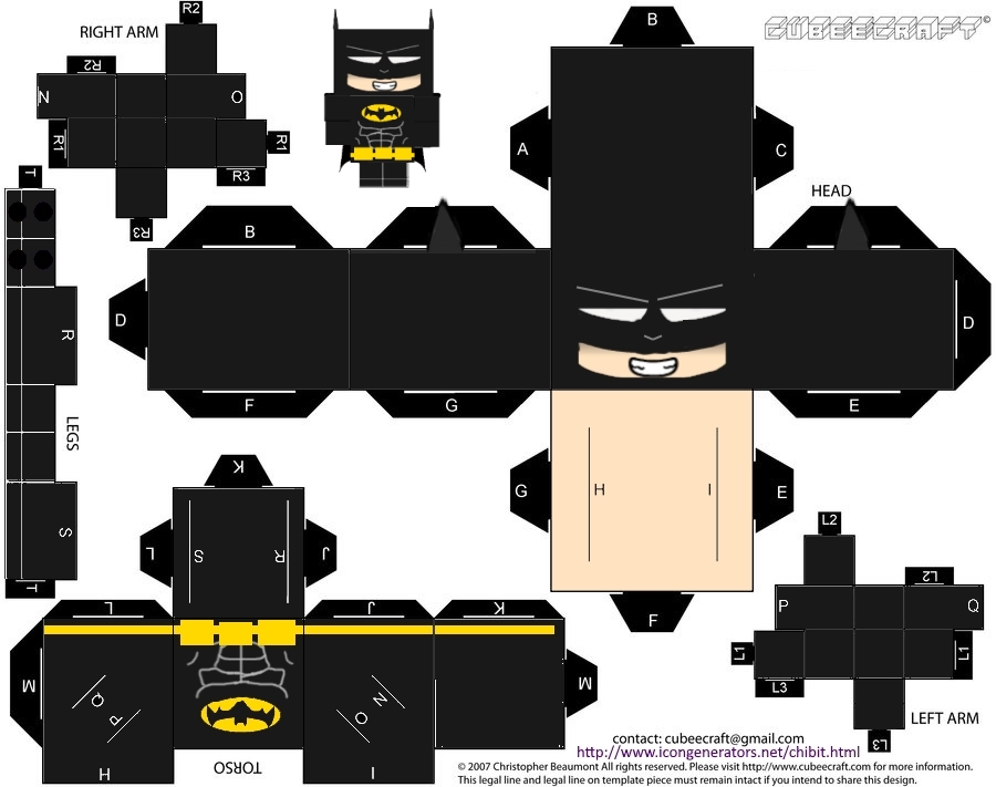 Batman Cubeecraft By Santiagobarriga