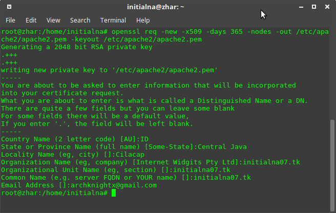 How to Use SSL(HTTPS) Apache2 in Debian 8.6 Server ~ Nasrulloh Azhar