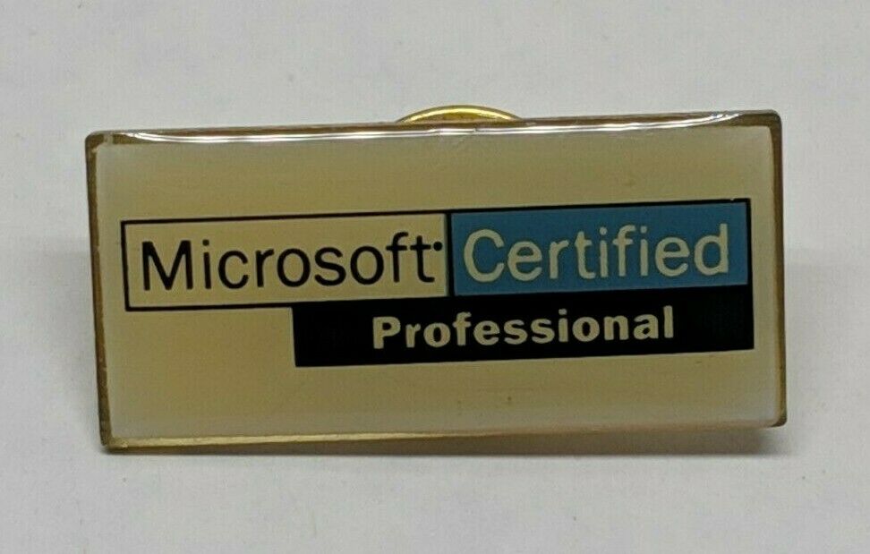 Flipping for Fun: Microsoft Certified Professional Lapel Pin