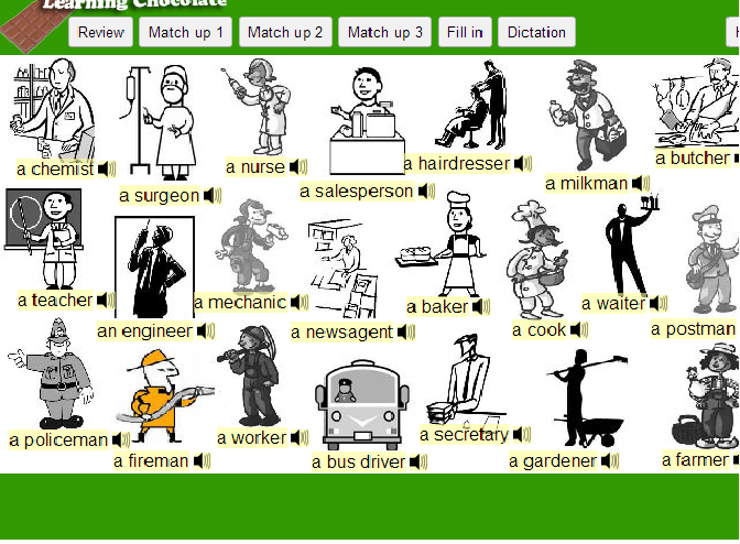VIRTUAL RESOURCES FOR LEARNING ENGLISH: Jobs