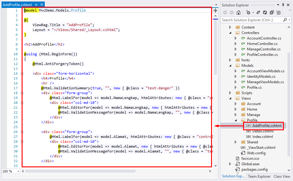 Kode Dot Net: ASP.NET MVC 5 - [Part 06] Menampilkan Data Collection