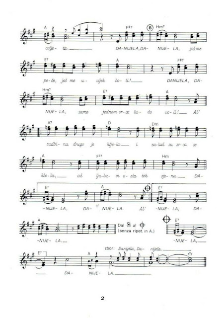 NOTE | DOMACE I STRANE: DANIJELA AKORDI NOTE