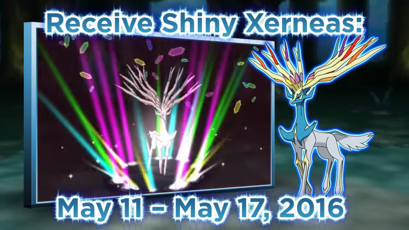 Distribuição de Xerneas Shiny Começou