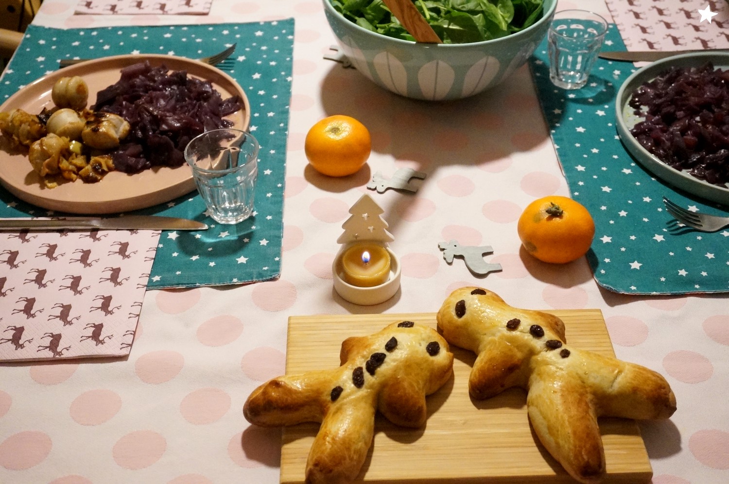 Farine d'étoiles: Notre repas de la St Nicolas +quelques moments du we!