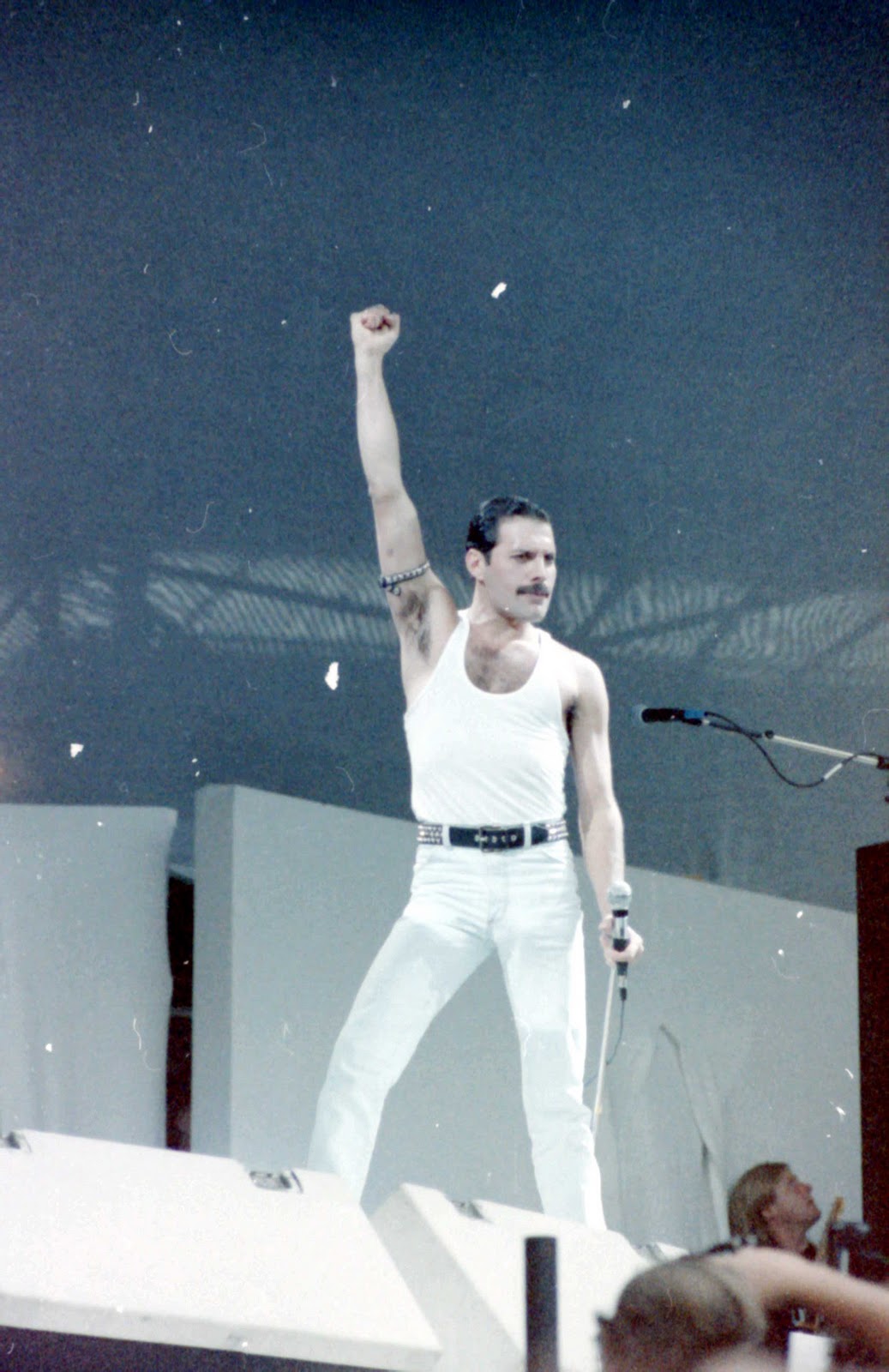 Seizoensgebonden: Queen Live Aid Wembley Stadium Londen Engeland juli '85