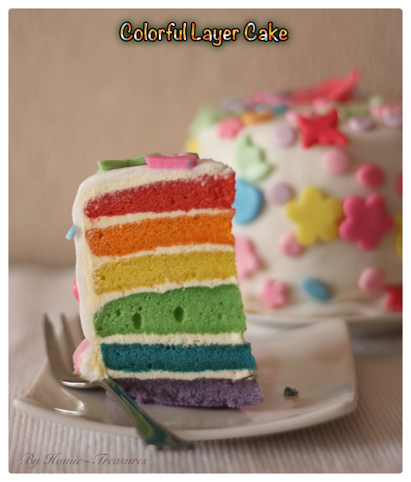 Colorful Layer Cake 彩色蛋糕