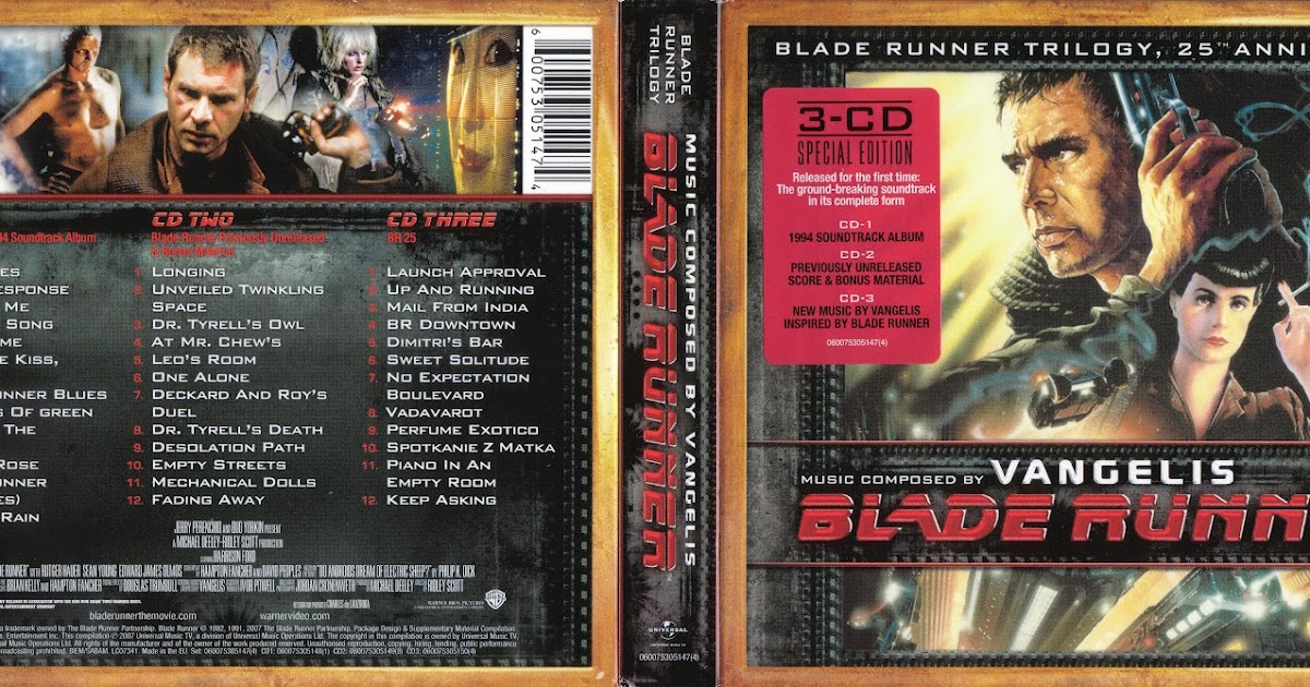 Sonidos del mas allá: Blade Runner Trilogy: 25th Anniversary [3 CD ...