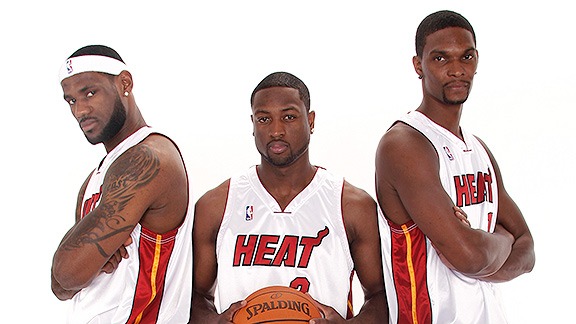 "EL DEPORTE NOS UNIO": El "Big Three" de Miami Heat Imparables
