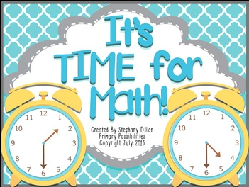 Primary Possibilities: Math Madness Wednesday: TIme