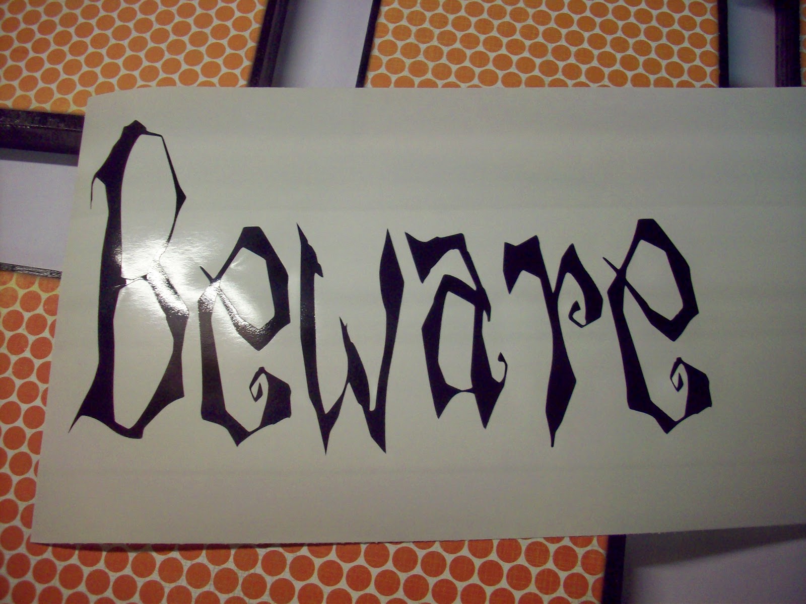 Beware Sign by Summer | Brookie Craft