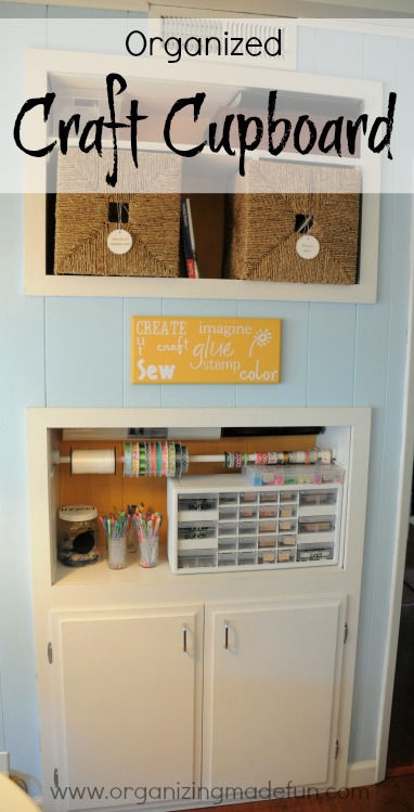 Organizing a Craft Cupboard {the big reveal} | Organizing Made Fun ...