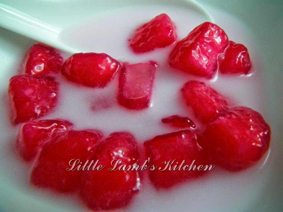 Little Lamb's Kitchen ~.~: 15 Oct 11 (Sat) - Red Ruby Dessert [Thap ...