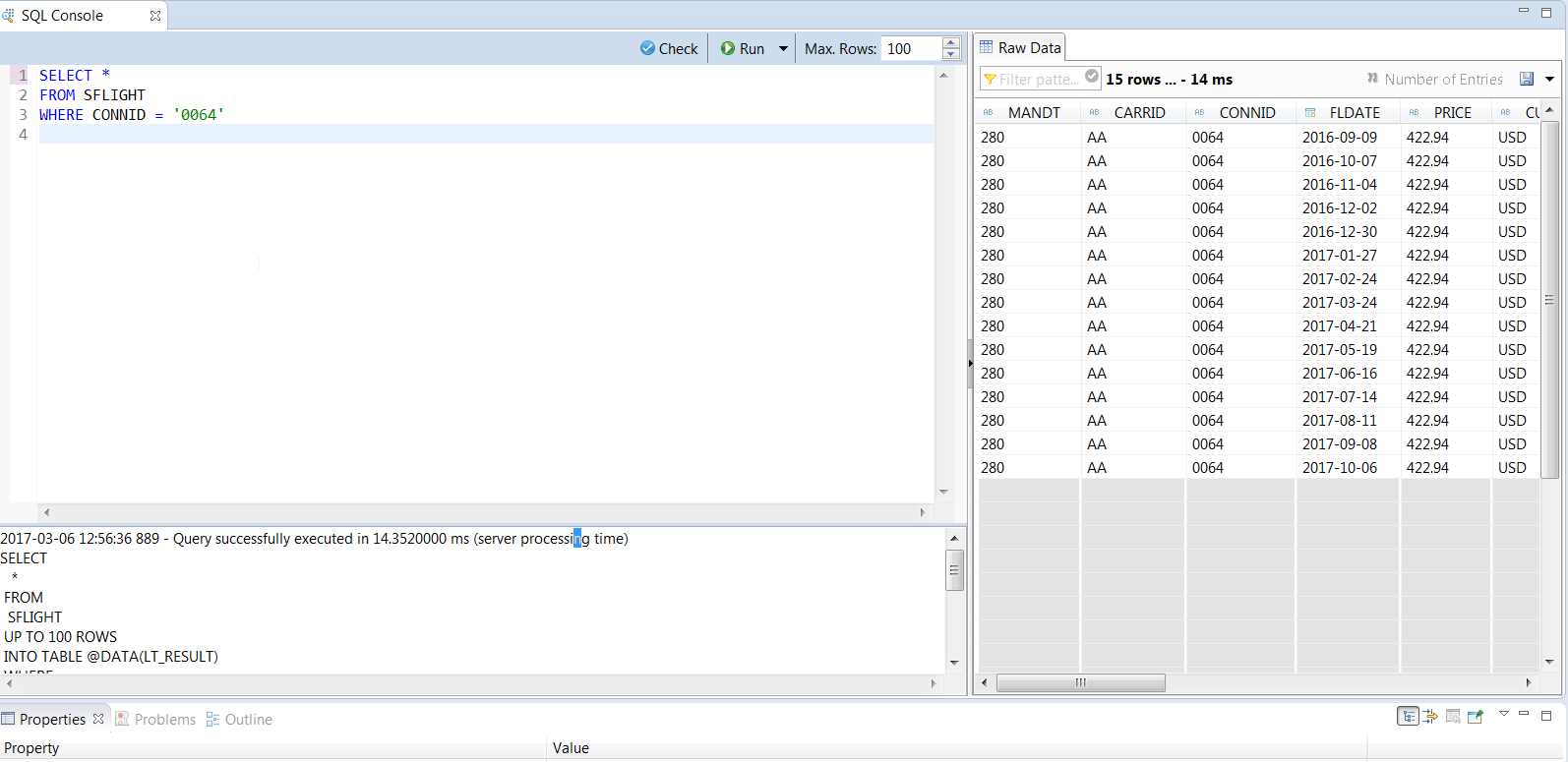 Sql Console For Sap Table Selection Acorel