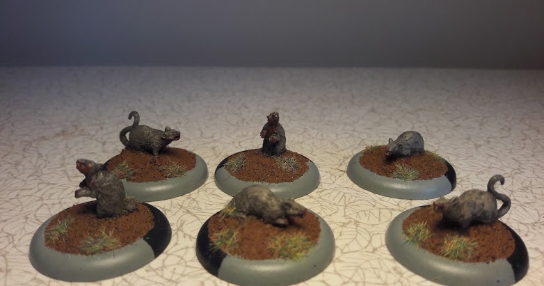 Wargaming with LuckGod: Reaper Bones Rats Painted